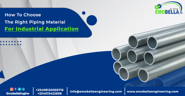 How To Choose The Right Piping Material For Industrial Application ...